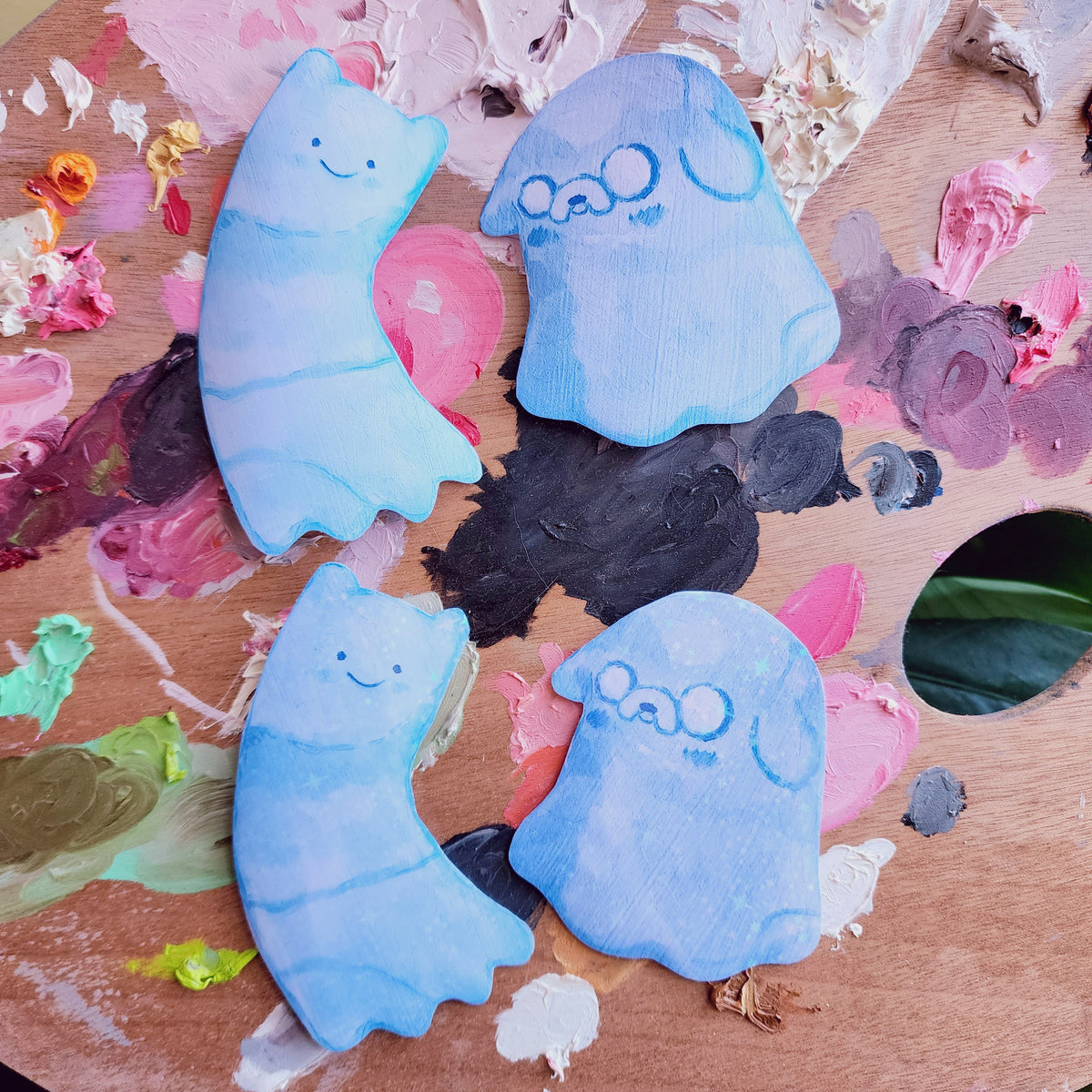 Finn & Jake Ghost Stickers! – Shelby DeGarmo Art